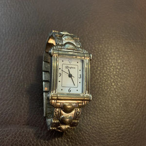 Brighton Accessories | Champagne Watch Black Leather Band | Poshmark